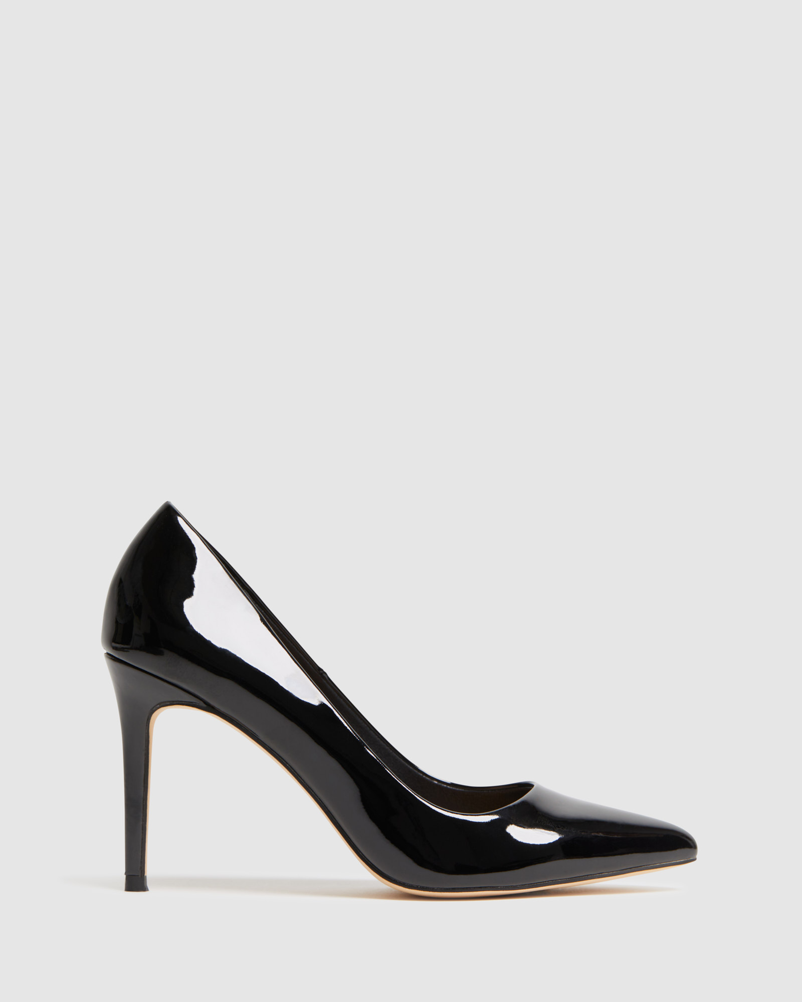 IMPOSSIBLE Black Patent Stilettos | Buy Women's HEELS Online | Novo Shoes