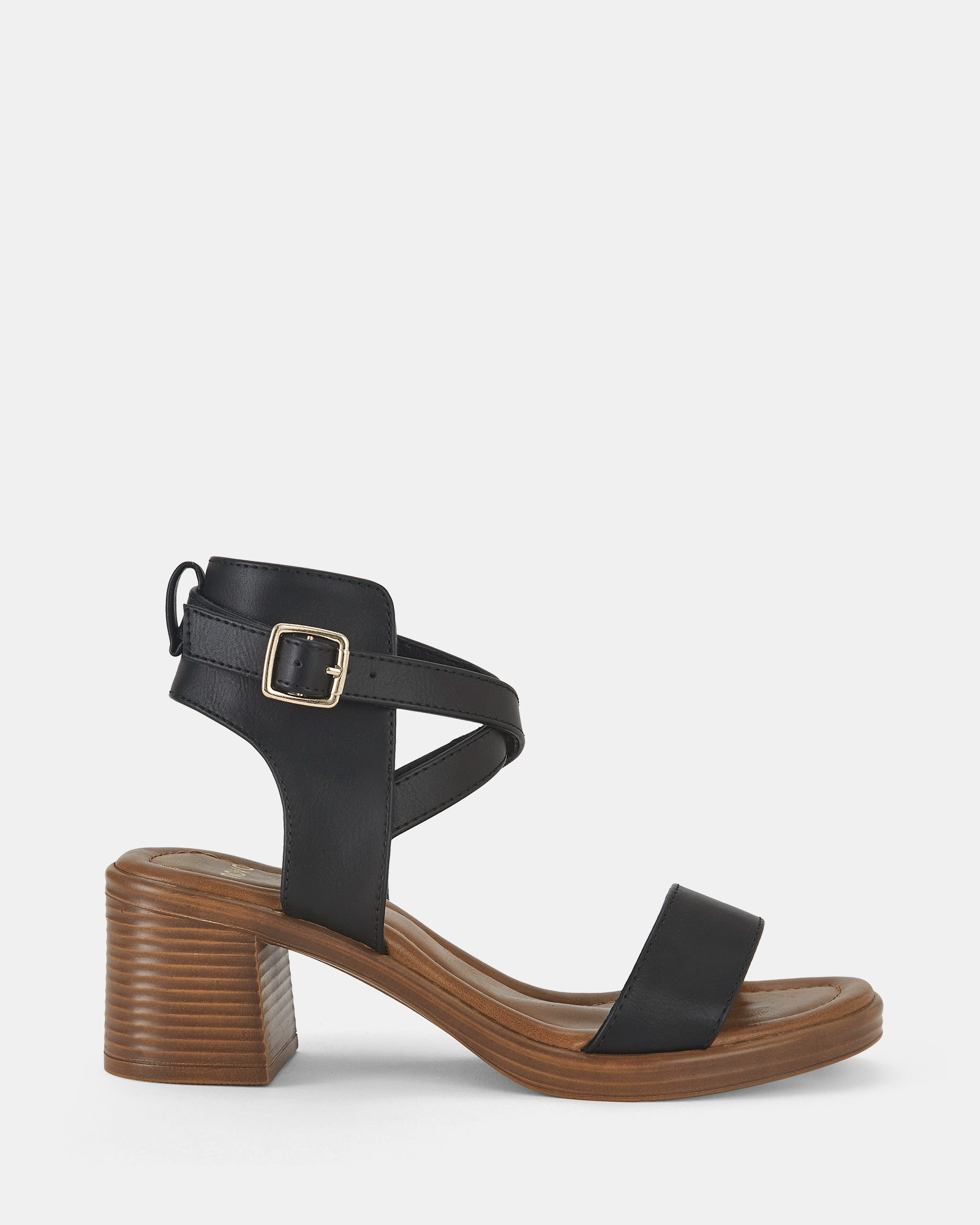 UNFORGETTABLE BLACK Low Heels | Buy Women's HEELS Online | Novo Shoes