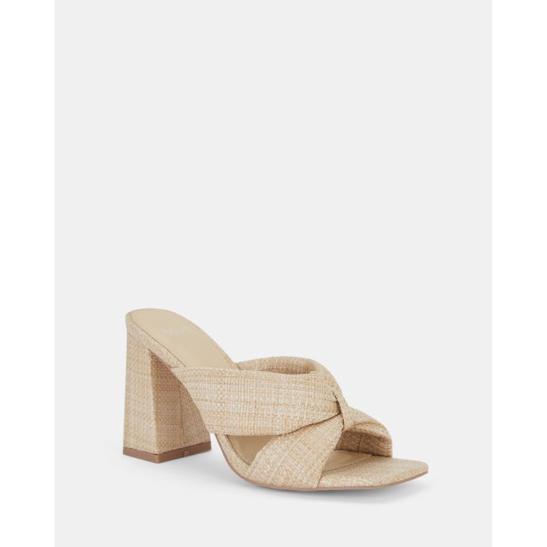 FAIZA HEELS In RAFFIA | Buy Women's HEELS Online | Novo Shoes