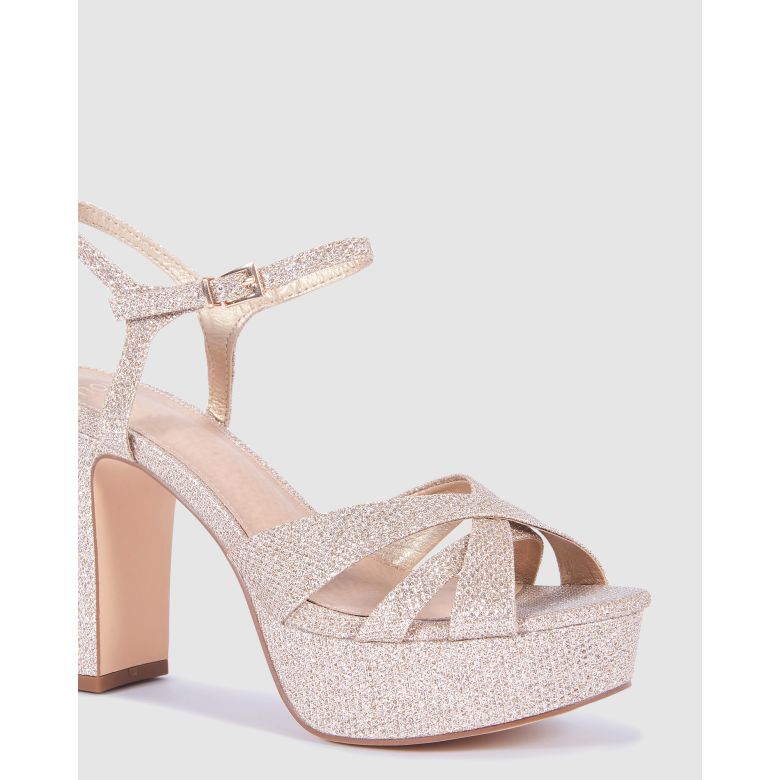 LUELLA HEELS In GOLD | Buy Women's HEELS Online | Novo Shoes
