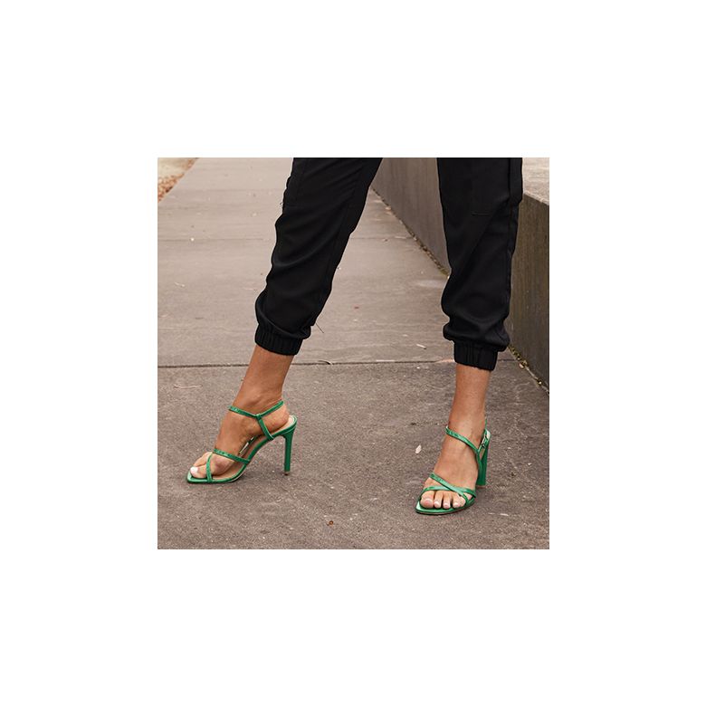 MOON HEELS In GREEN | Buy Women's HEELS Online | Novo Shoes