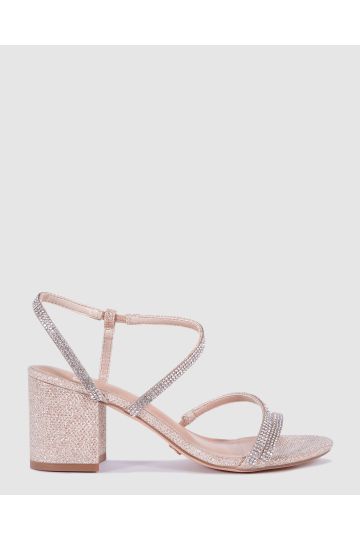 PRAISE / GOLD |Buy Women's HEELS Online in Metallic | Novo Shoes