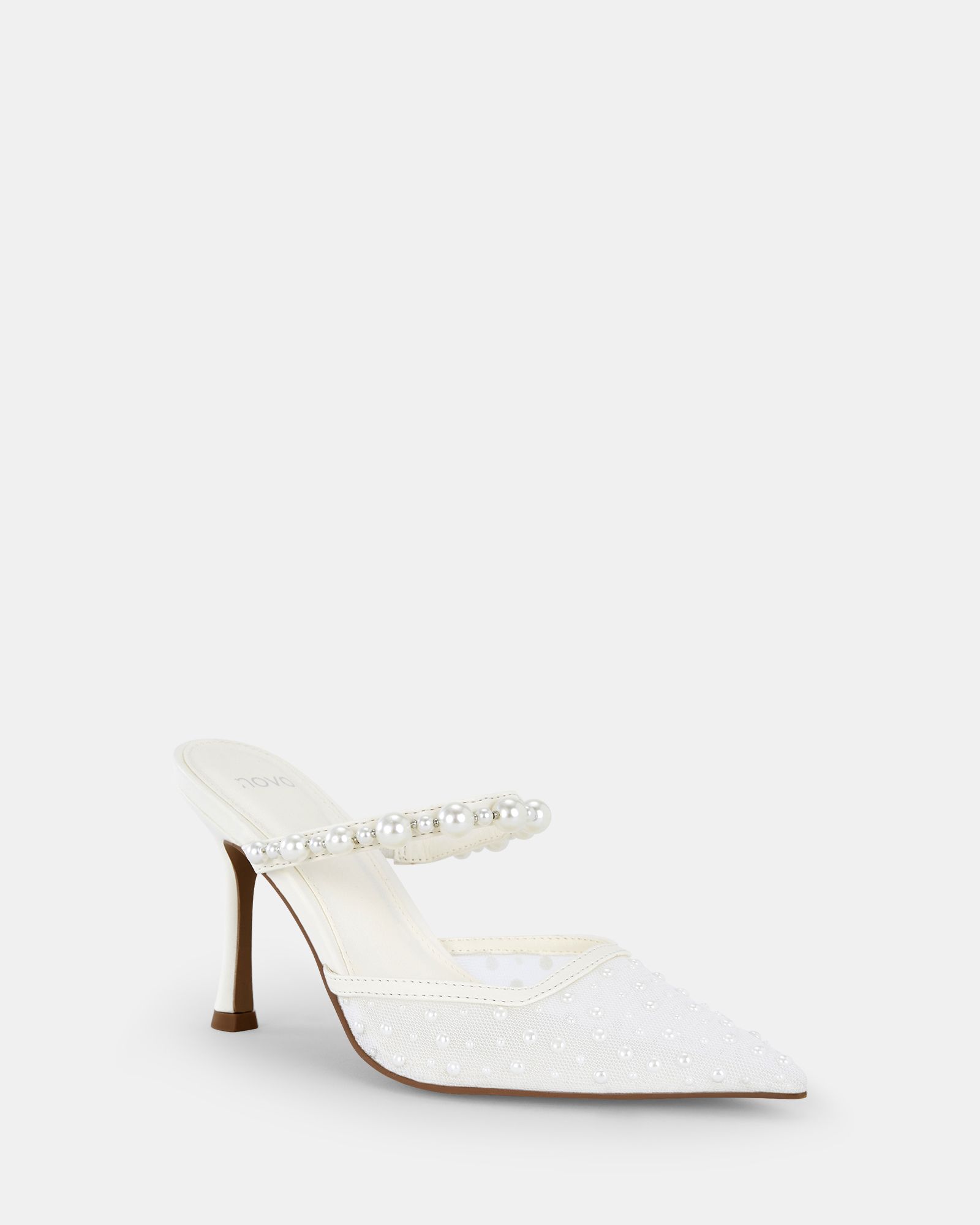 INTIMIDATE WHITE High Heels | Buy Women's HEELS Online | Novo Shoes
