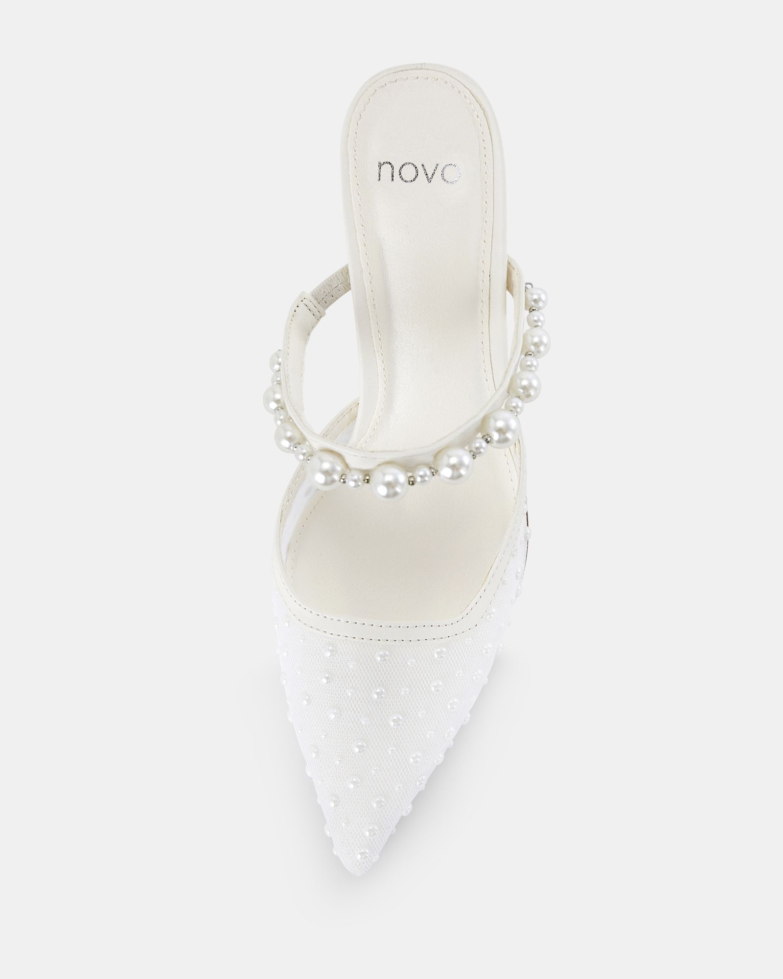 INTIMIDATE WHITE High Heels | Buy Women's HEELS Online | Novo Shoes