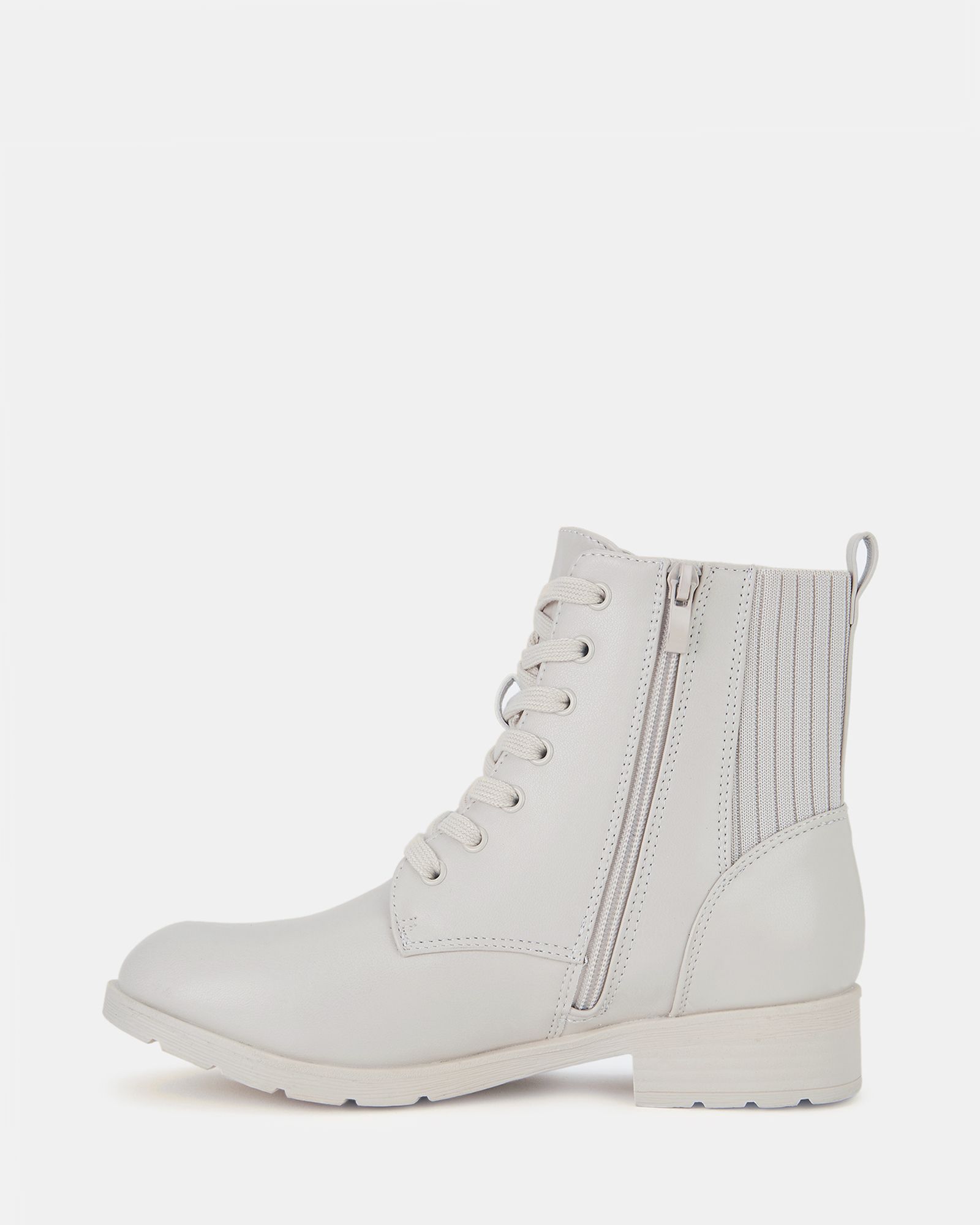 KAMDYN CREAM Lace-Up Boots | Buy Women's BOOTS Online | Novo Shoes