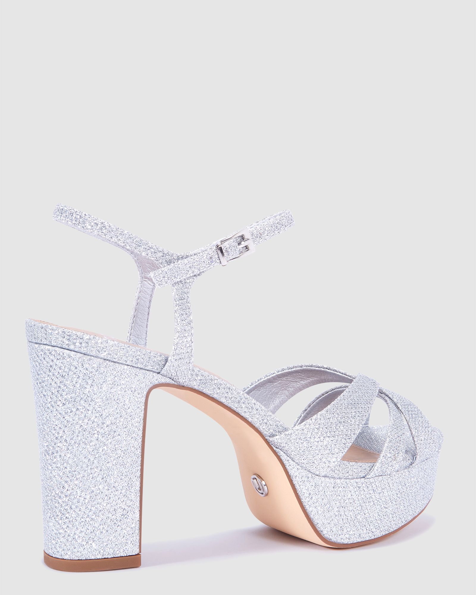 LUELLA SILVER Platform Heels | Buy Women's HEELS Online | Novo Shoes