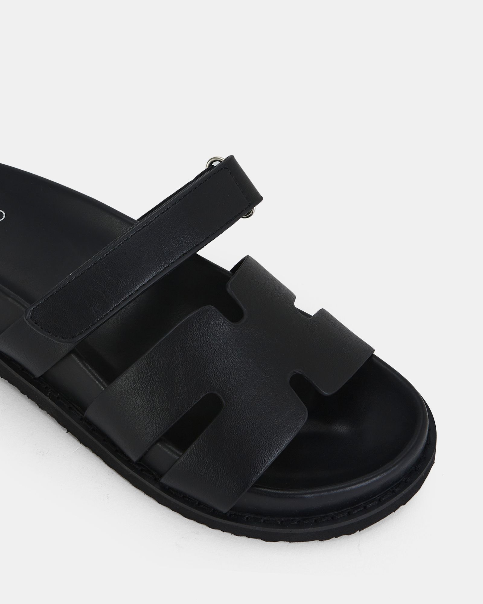 SLOTHY BLACK Sandals | Buy Women's SANDALS Online | Novo Shoes