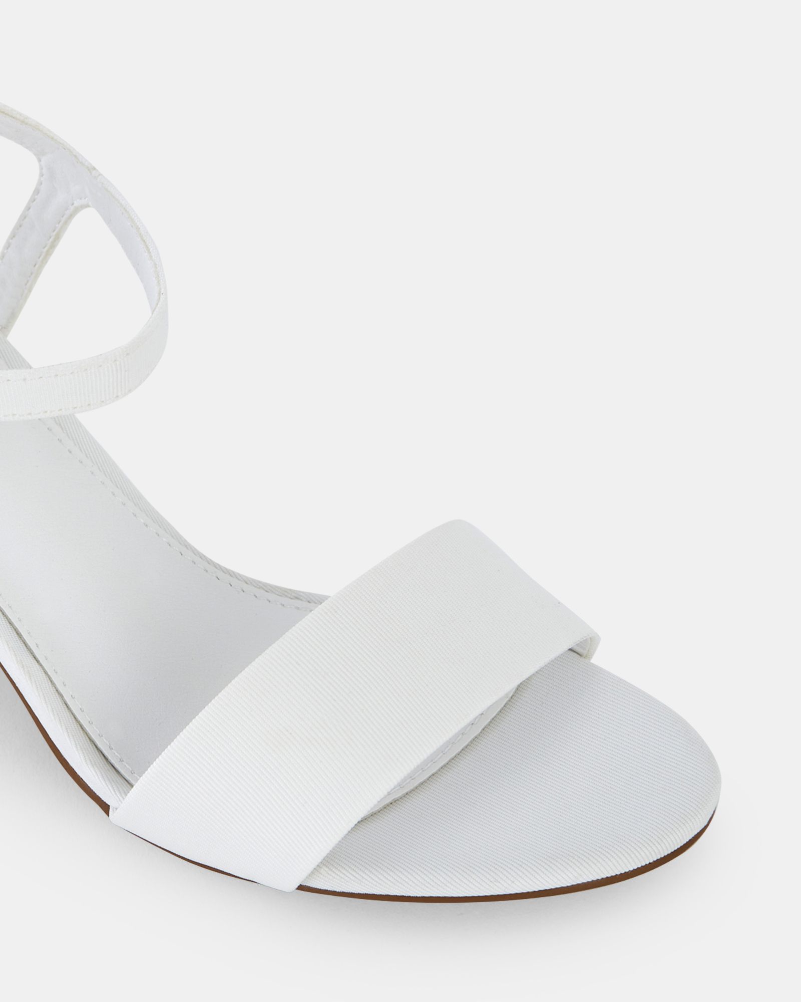 UDACIOUS WHITE Low Heels | Buy Women's HEELS Online | Novo Shoes