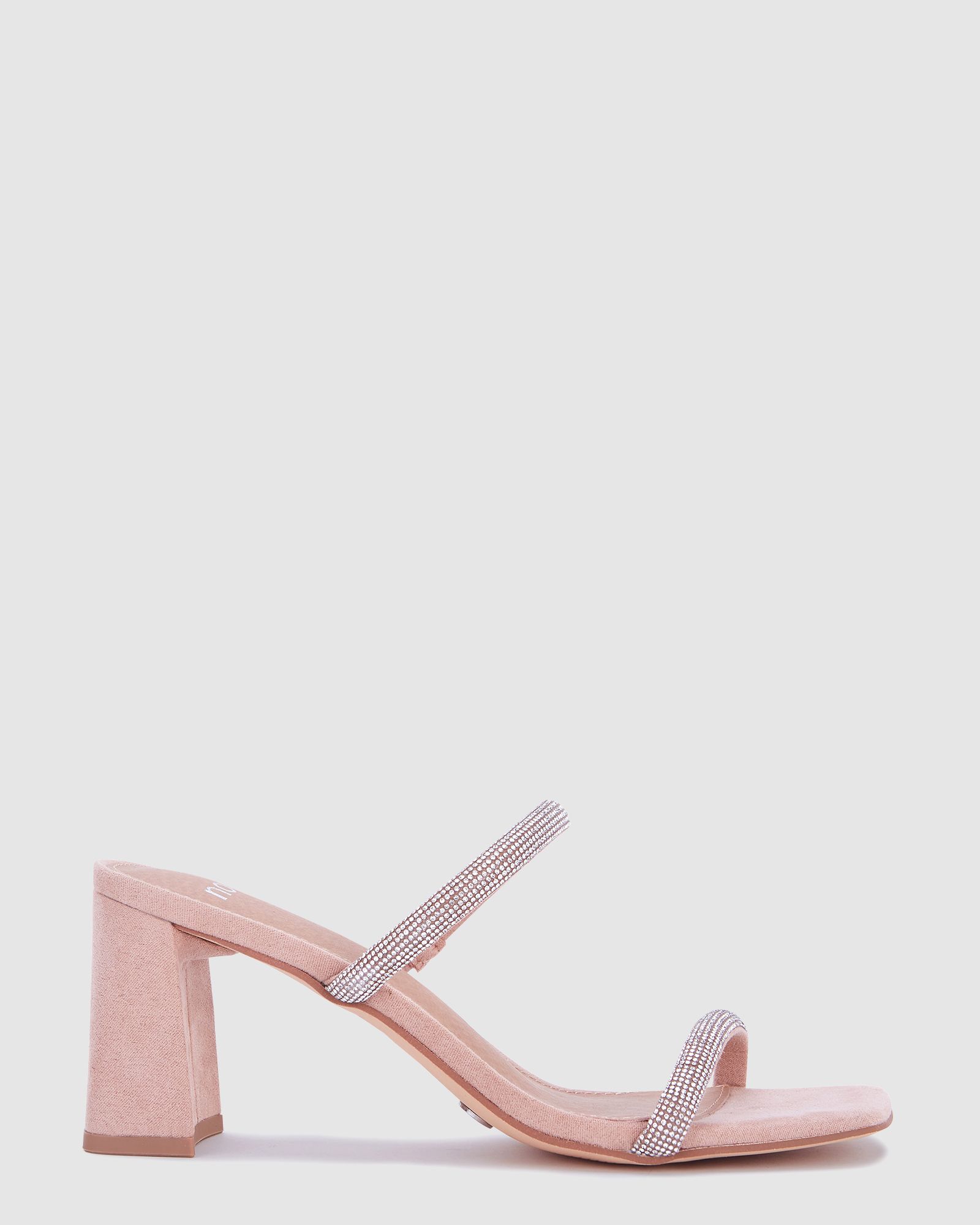 UDELLA LUXE Nude Block Heels | Buy Women's HEELS Online | Novo Shoes