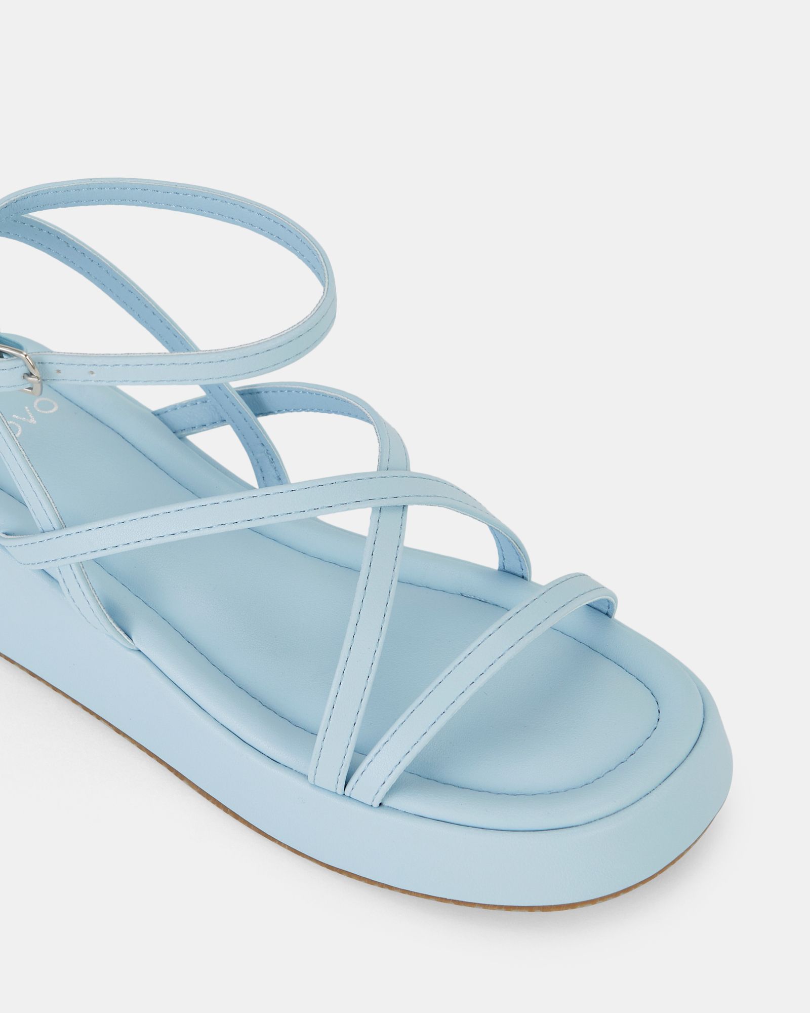 WHITLEY SOFT BLUE PLATFORM SANDALS | Buy Women's SANDALS Online | Novo ...