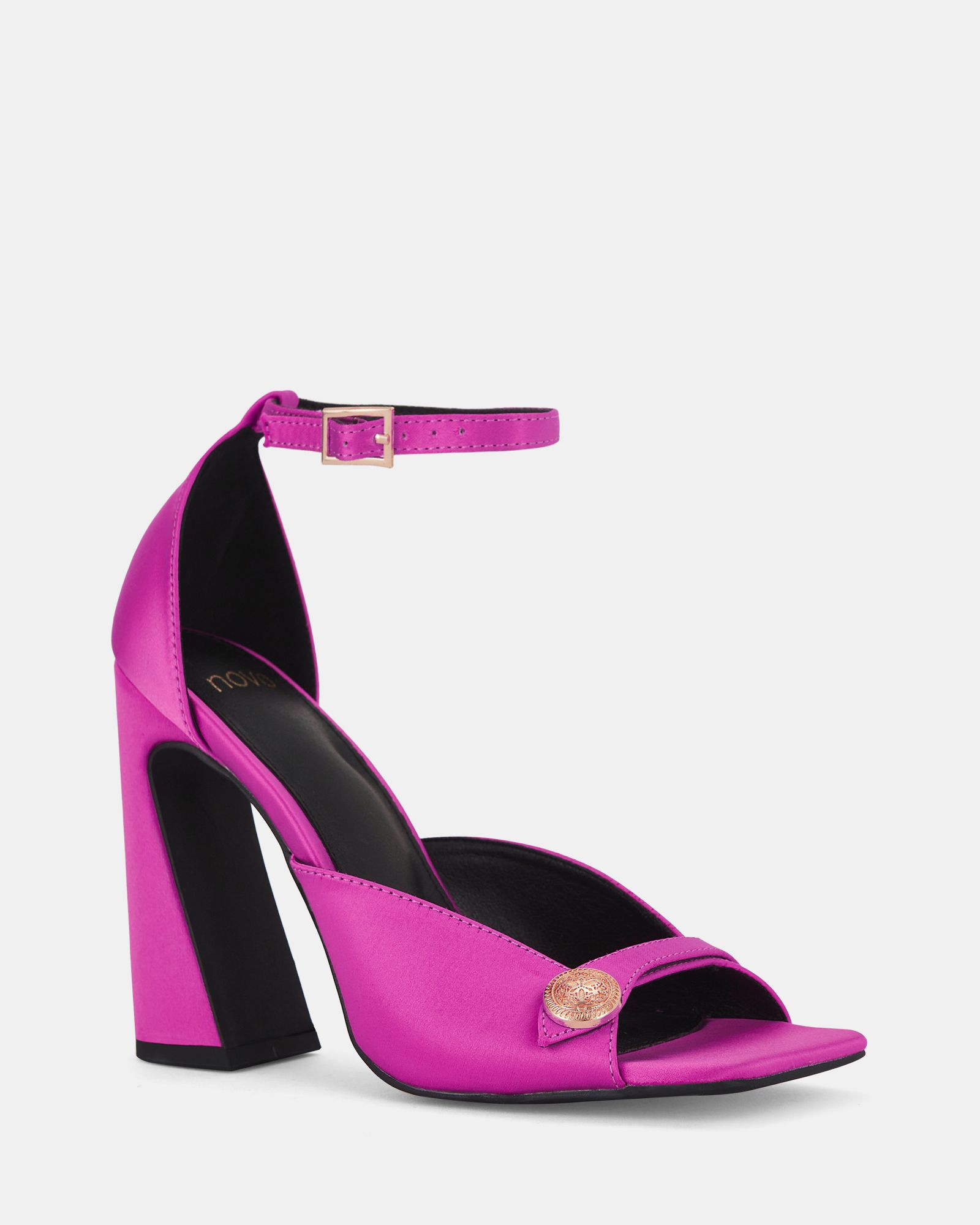 ZALTANA Magenta Block Heels | Buy Women's HEELS Online | Novo Shoes