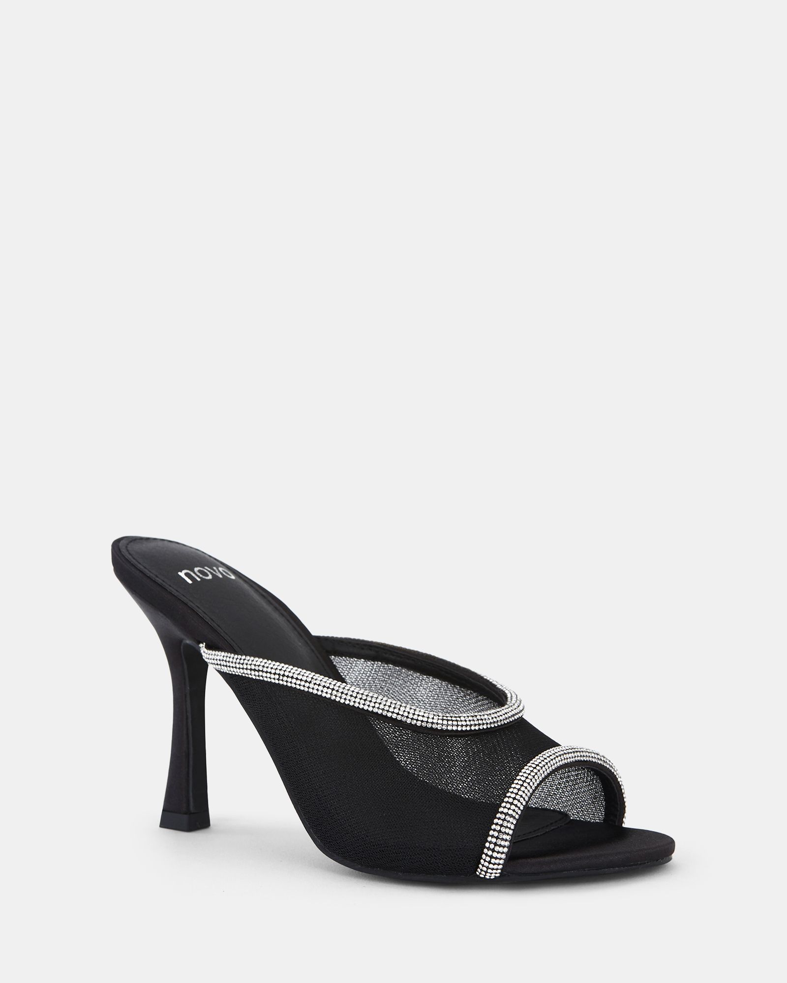 ZEMMA BLACK High Heels | Buy Women's HEELS Online | Novo Shoes