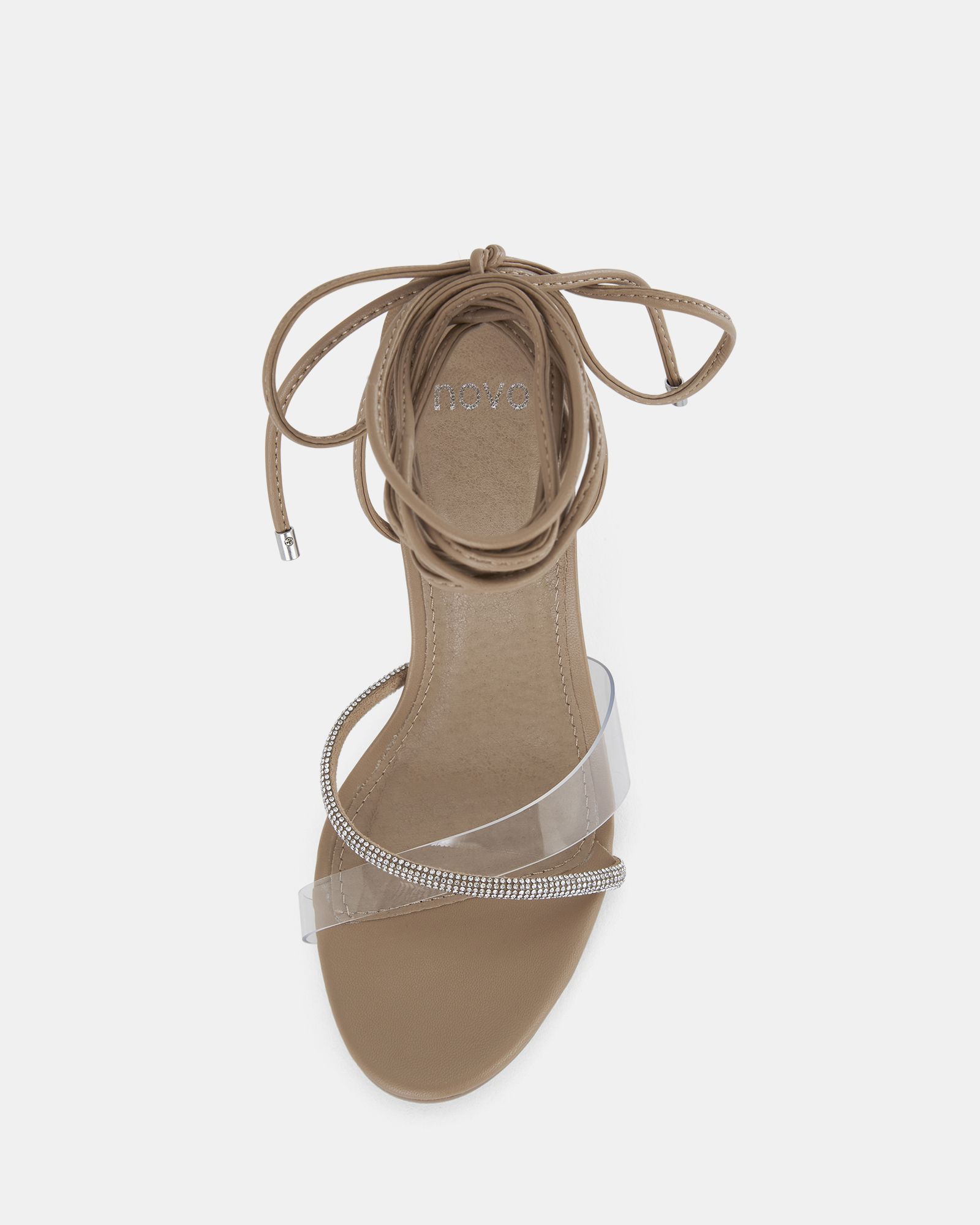 ZOLLY CAMEL Lace Up Heels | Buy Women's HEELS Online | Novo Shoes